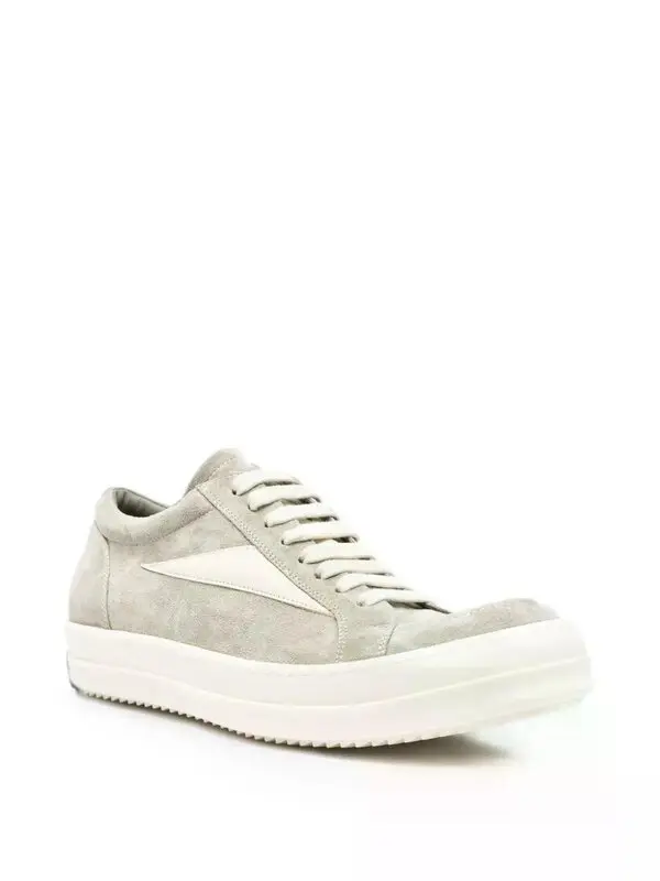 Rick Owens Suede Panelled Lace-up Sneakers - Grey