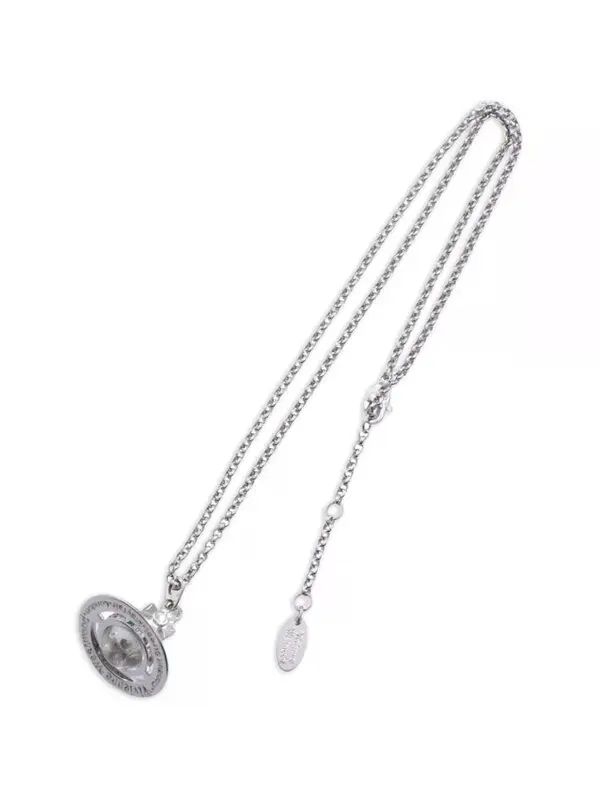 VIVIENNE WESTWOOD Tone Orb Crystal Embellished Necklace - Silver