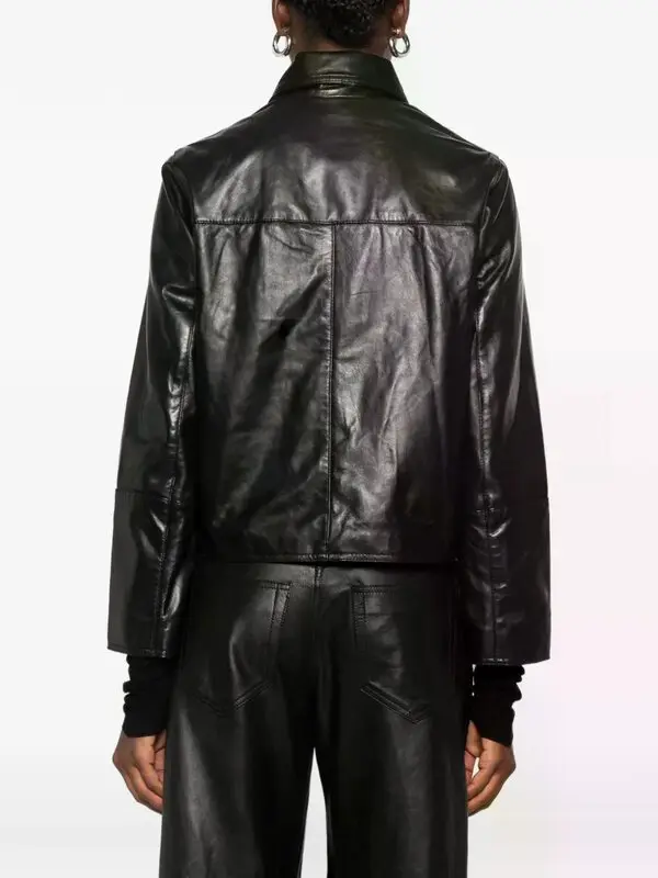 Zadig&Voltaire Leather Button-up Jacket
