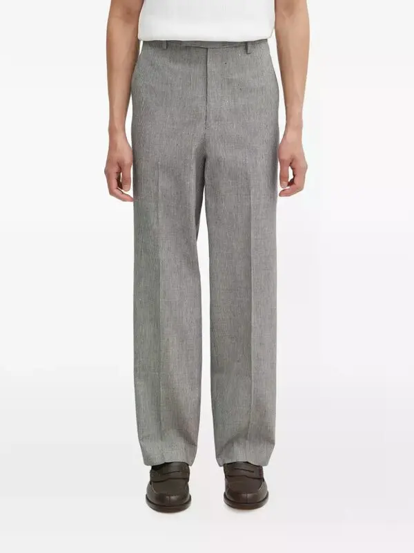 Visvim Houndstooth Pattern Pressed Crease Tailored Trousers