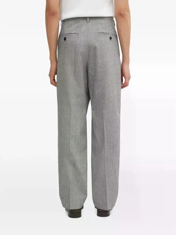 Visvim Houndstooth Pattern Pressed Crease Tailored Trousers