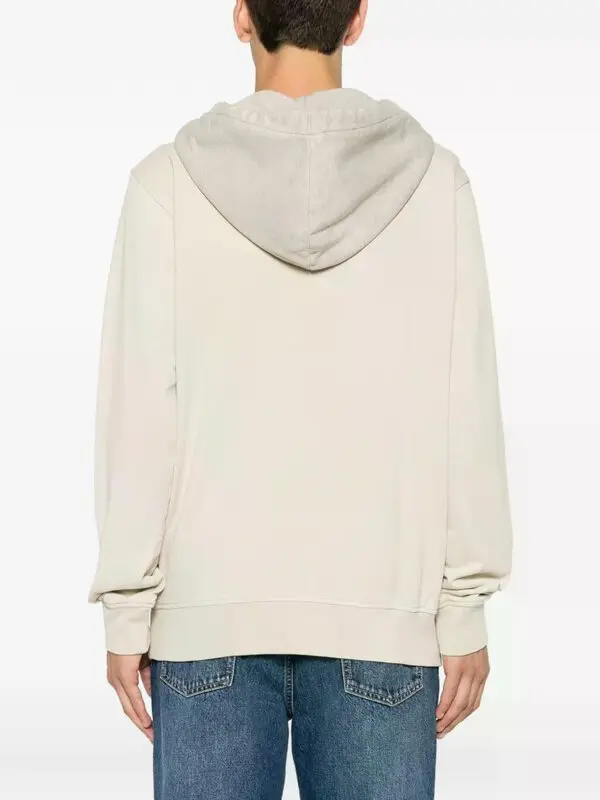 BOSS Logo Embroidered Drawstring Hoodie