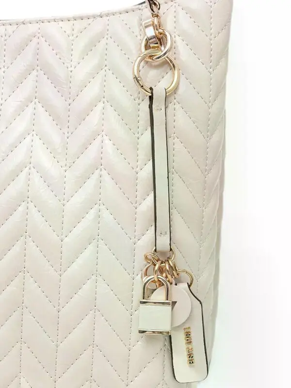 Guess Cheryl Chevron-quilted Padlock Tote Bag