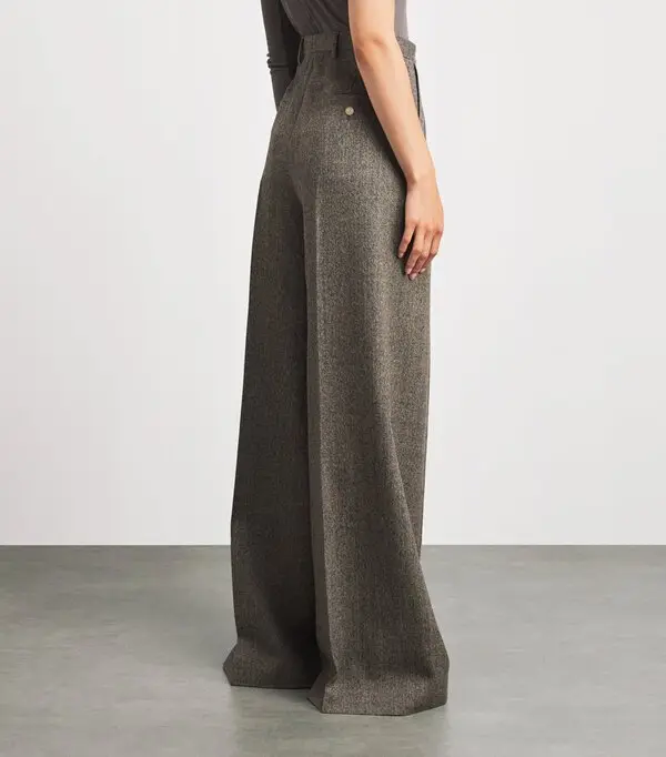 Rick Owens Wool Wide-leg Trousers