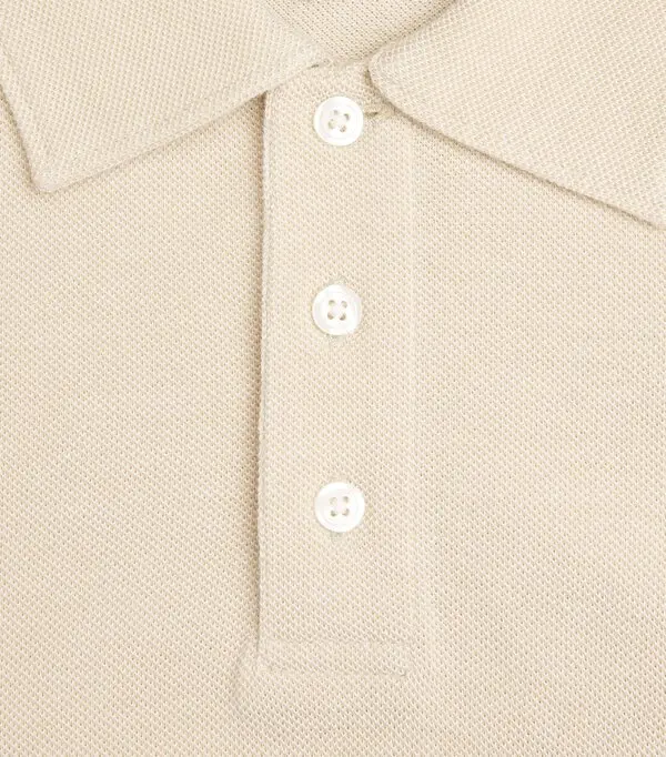 Paige Cotton Demille Polo Shirt - Green