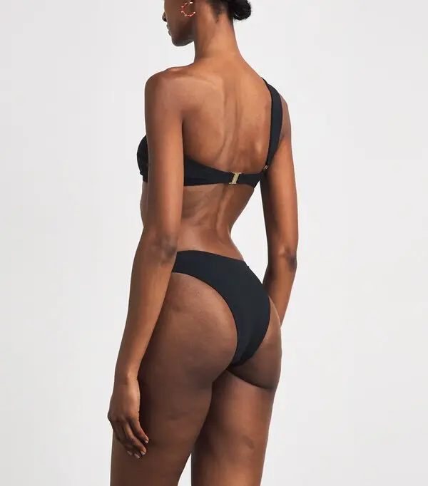 Zimmermann One-shoulder Roselight Bikini - Black
