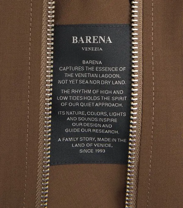 Barena Venezia Virgin Wool Zip-up Bomber Jacket