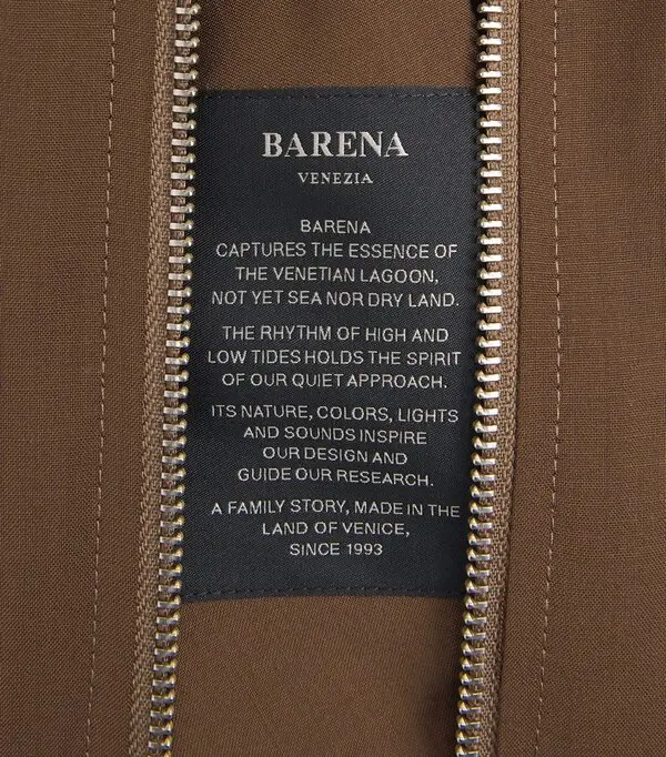 Barena Venezia Virgin Wool Zip-up Bomber Jacket
