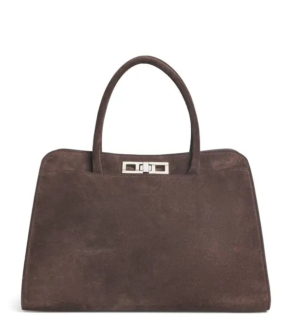 Fabiana Filippi Suede Josephine Top-handle Bag - Brown