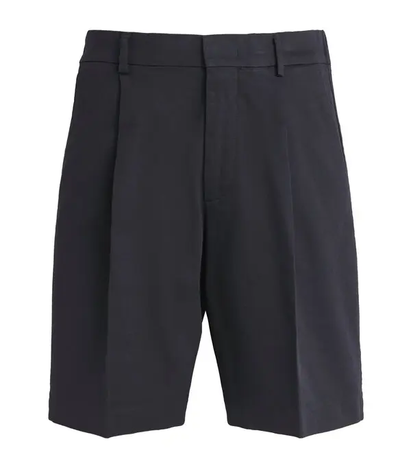 NN.07 Kay Pleated Stretch-cotton Shorts