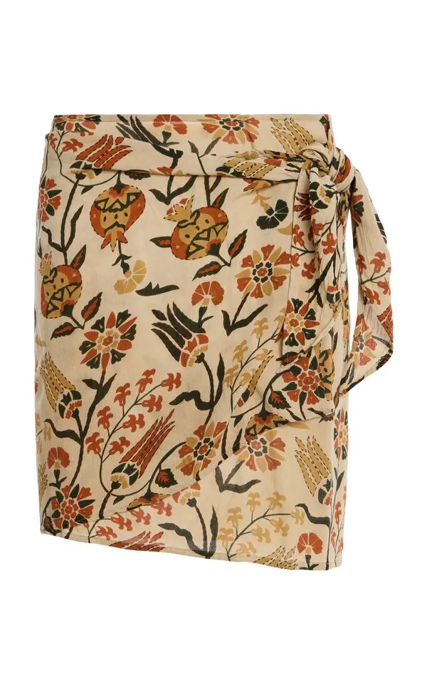 ALL THAT REMAINS Daphne Bamboo Wrap Skirt - Multi