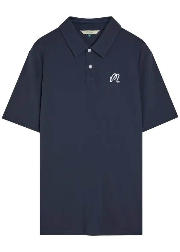 MALBON Fairway Logo-embroidered Piqué Jersey Polo Shirt
