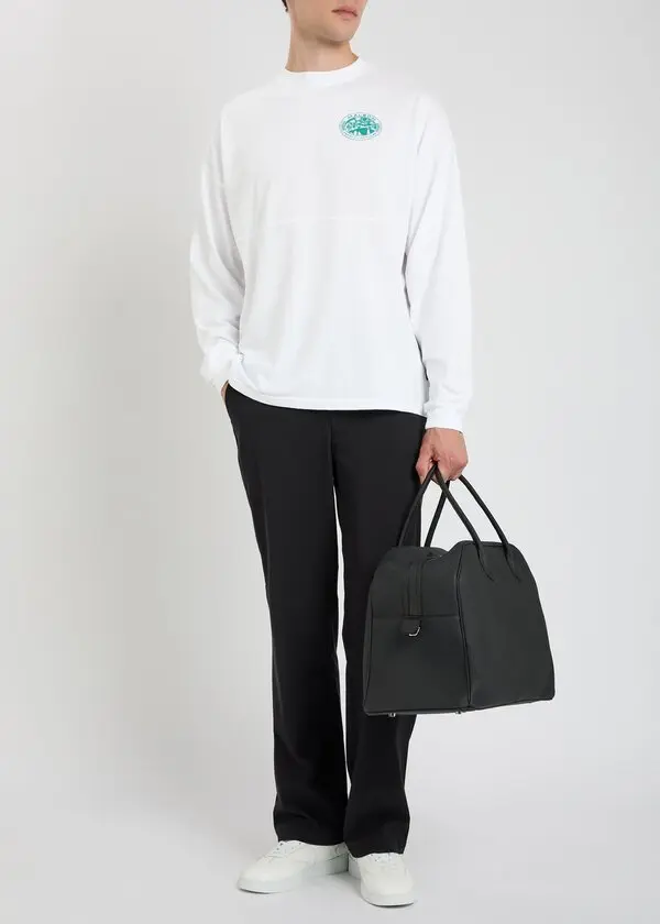 MALBON Horizon Printed Long-sleeve Cotton T-shirt