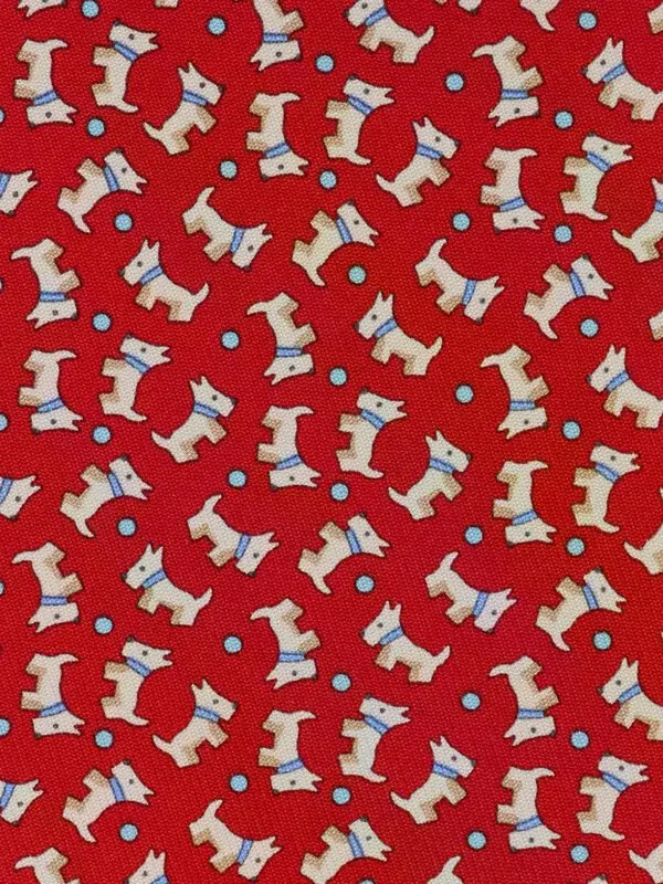 FERRAGAMO Charlie Print Silk Neck Tie - Red