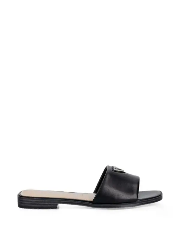 Guess Ramlan Logo-plaque Slides - Black