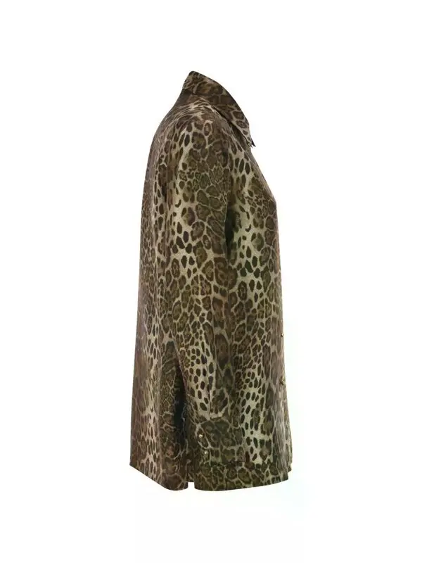 Max Mara Leopard-print Silk Shirt