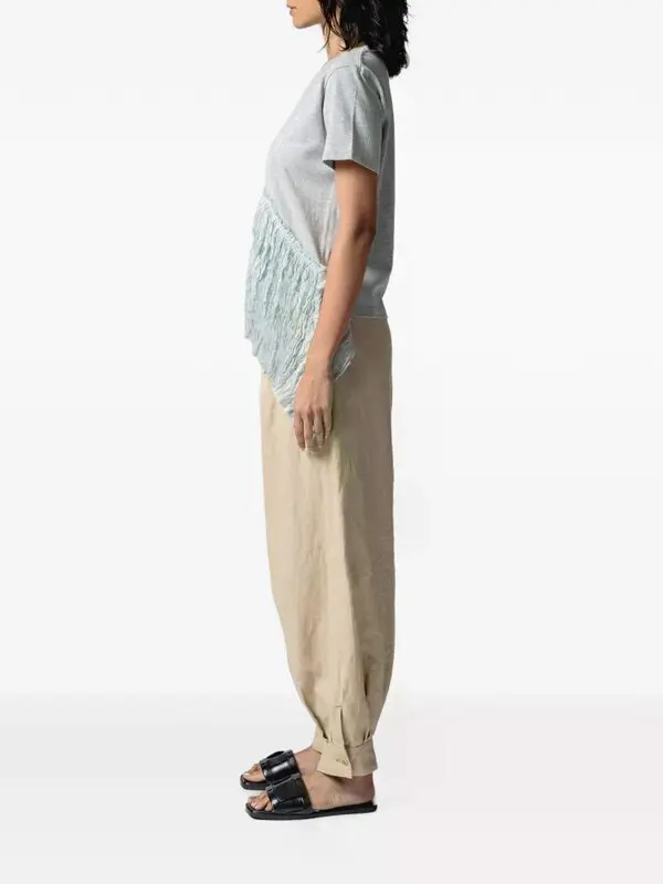 MULLER OF YOSHIOKUBO Ruffled Asymmetric T-shirt