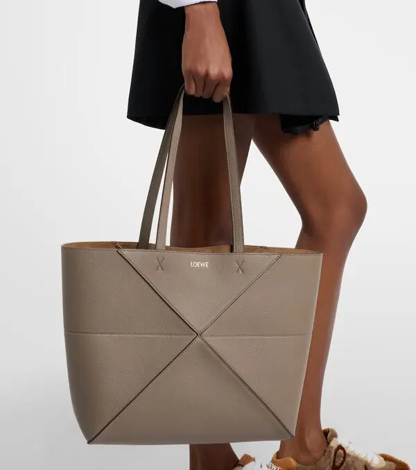 Loewe Puzzle Fold Leather Tote Bag
