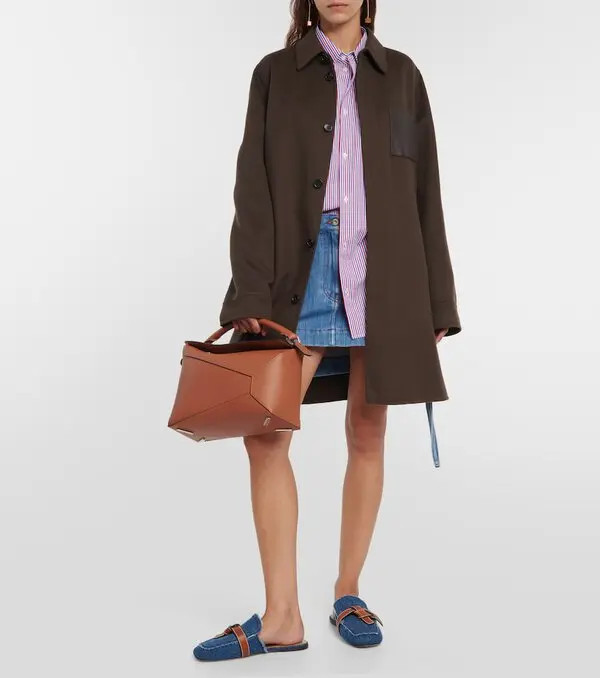 Loewe Puzzle Edge Medium Leather Top-handle Bag - Brown