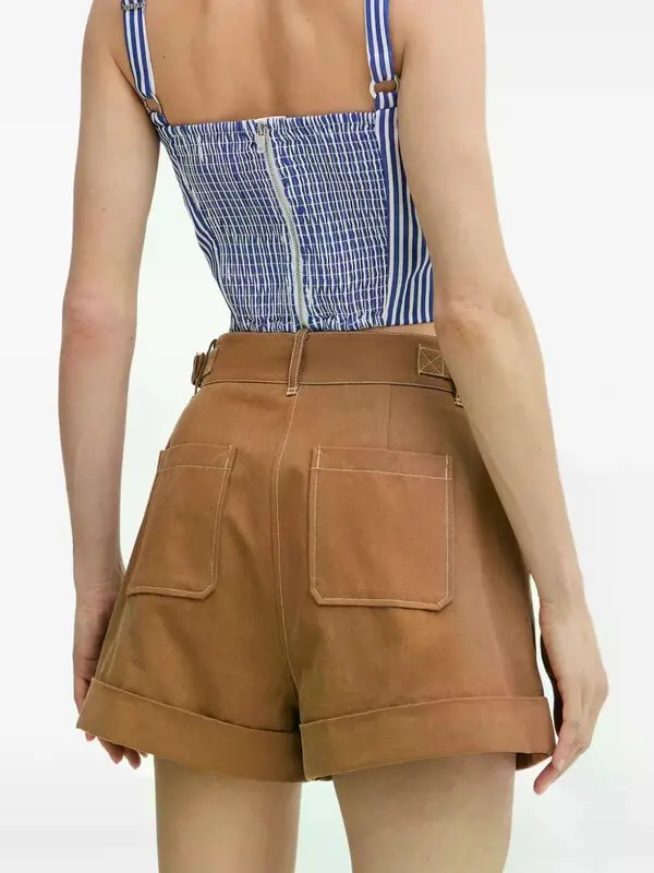 Guess Belted Pleated Shorts
