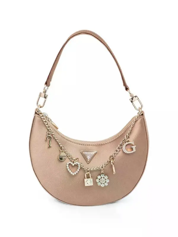 Guess Tasmin Charm-detail Crescent Tote Bag