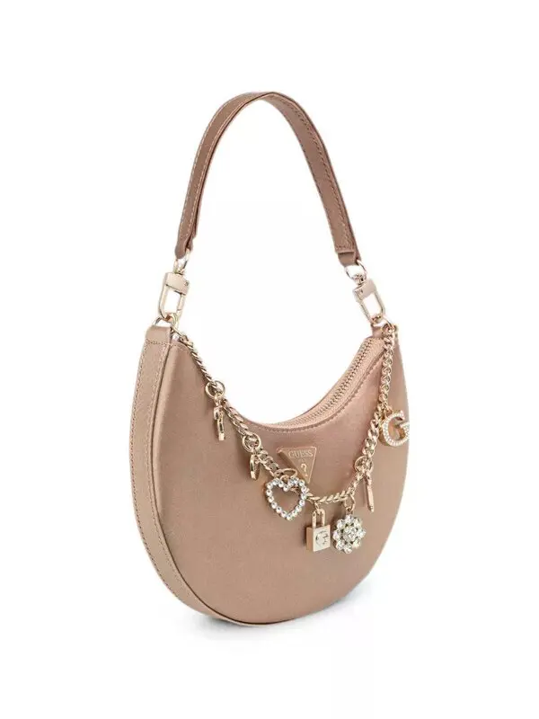 Guess Tasmin Charm-detail Crescent Tote Bag