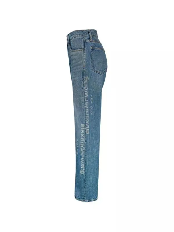 Alexander Wang Hotfix Logo Jeans