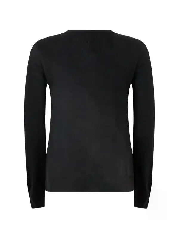 Moschino Embroidered Virgin Wool Cardigan