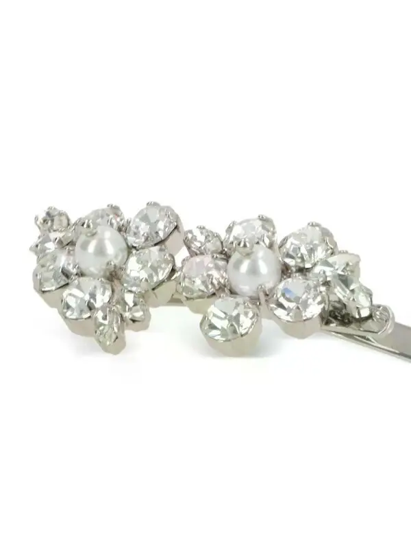 Simone Rocha Hellebore Flower Crystal-embellished Hair Clip