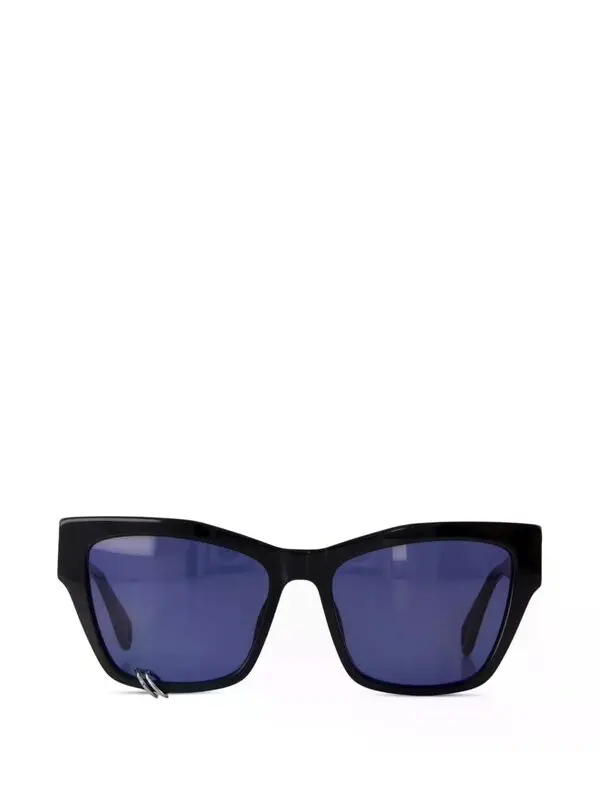 Zadig&Voltaire Stud-embellished Rectangle-frame Sunglasses - Black