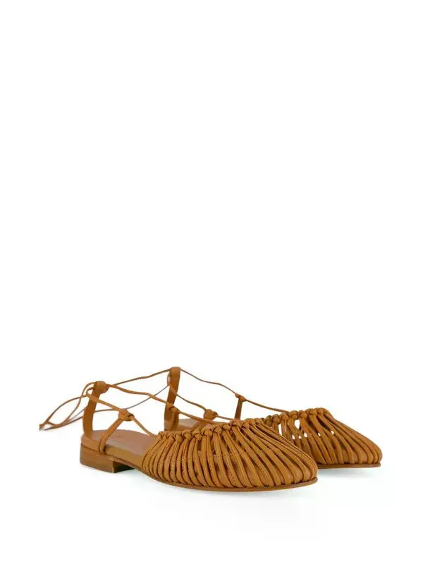 Hereu Mantera Leather Sandals - Brown