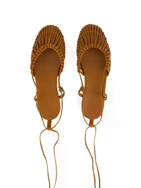 Hereu Mantera Leather Sandals - Brown