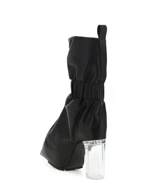 Rick Owens Pull On Cuffed Taquito Ankle Boots