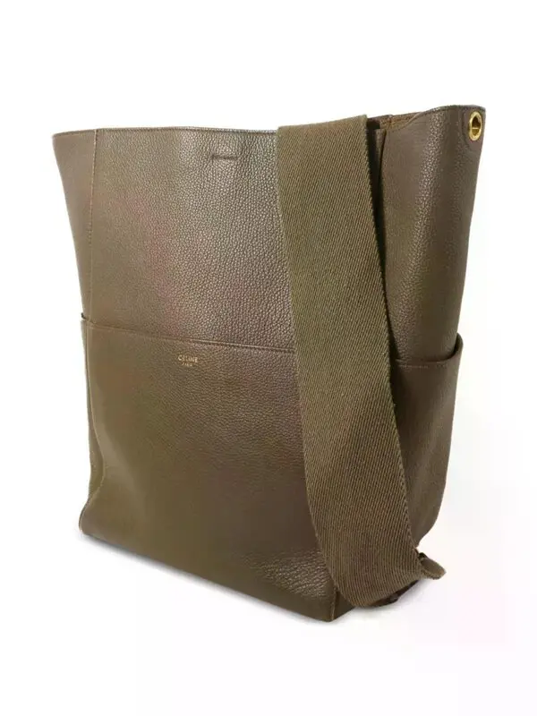 Celine Large Sangle Shoulder Bag - Grey