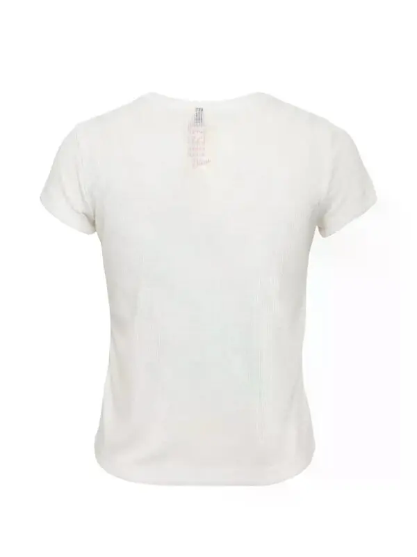 Rally Movement Ribbed Logo T-shirt - White