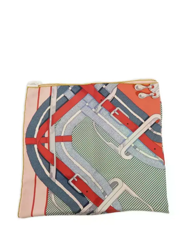 Hermès Mors À Jouets Square-shape Scarf - Orange