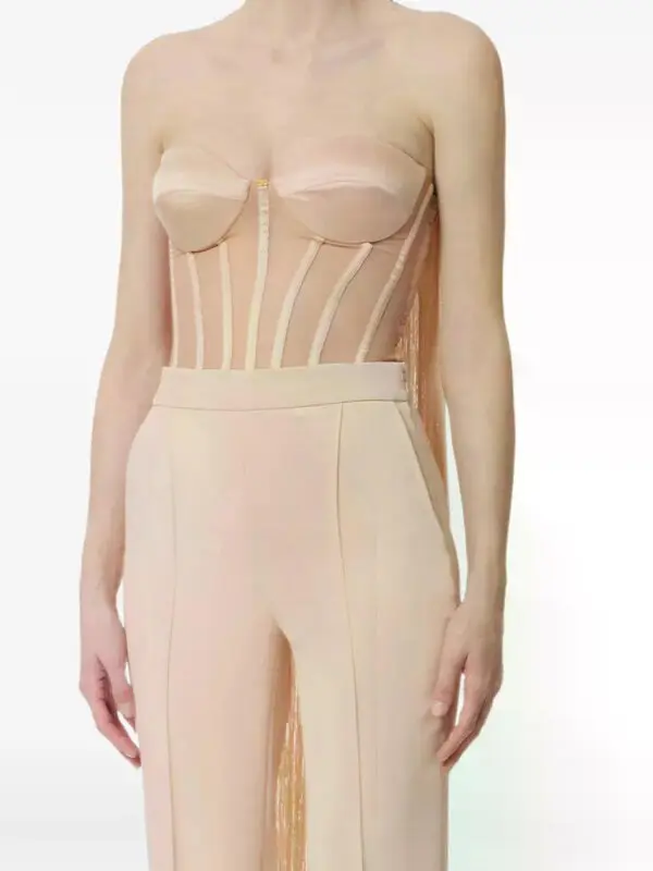 Elisabetta Franchi Strapless Corset Blouse