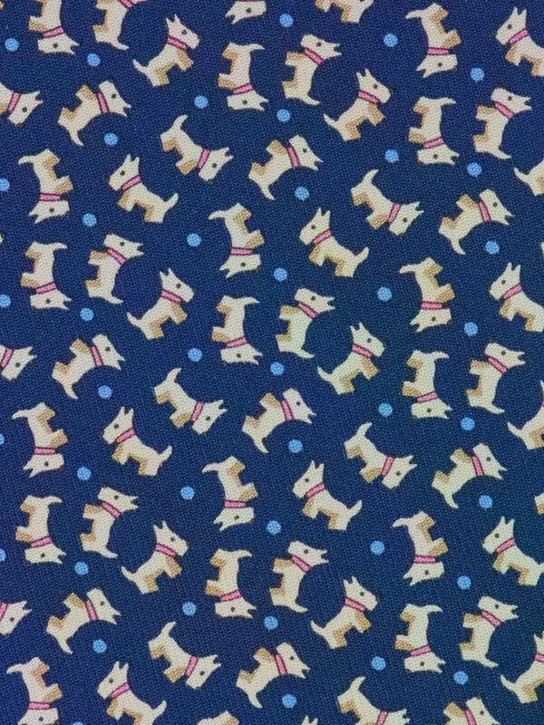 FERRAGAMO Charlie-print Silk Tie - Blue