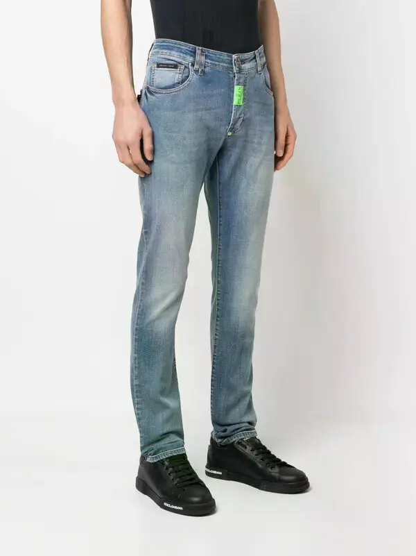 Philipp Plein Hexagon Straight Leg Jeans