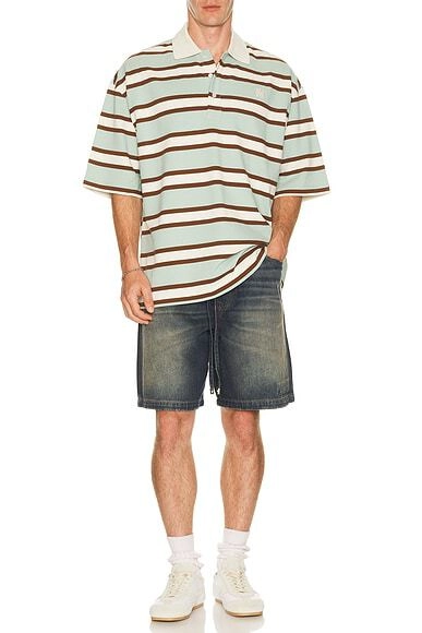 Amiri Drawstring Denim Shorts - Sandstone