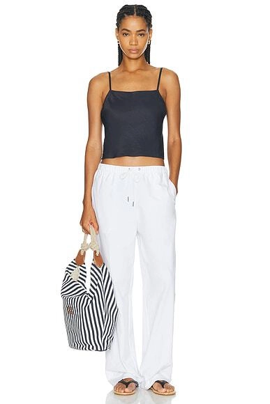 LESET Square Neck Tank Top - Midnight