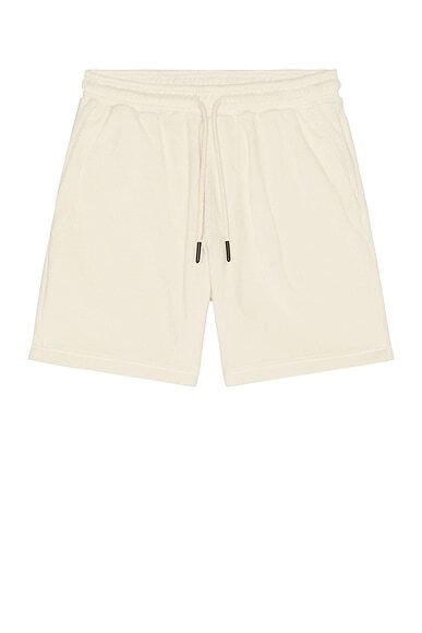 Oas Terrycloth Drawstring Shorts - Cream