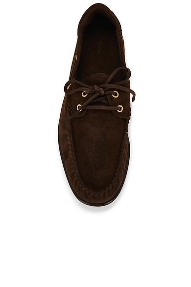 TOM FORD Suede Theo Boat Shoe