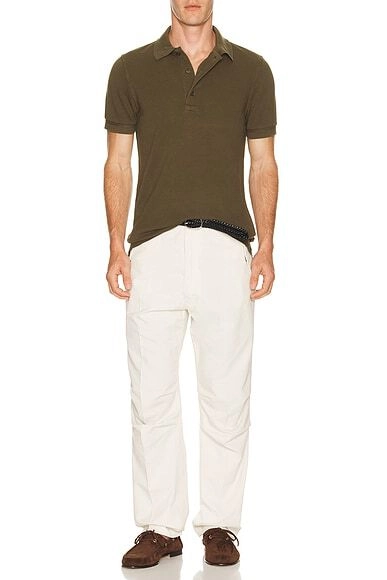 TOM FORD Lyocell Piquet Polo - Teak