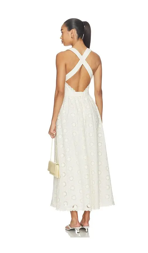 STONE COLD FOX X Revolve The Marlow Apron Midi Dress