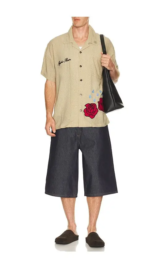 RYOKO RAIN Dear Ryoko Linen Button Up Shirt In . Also