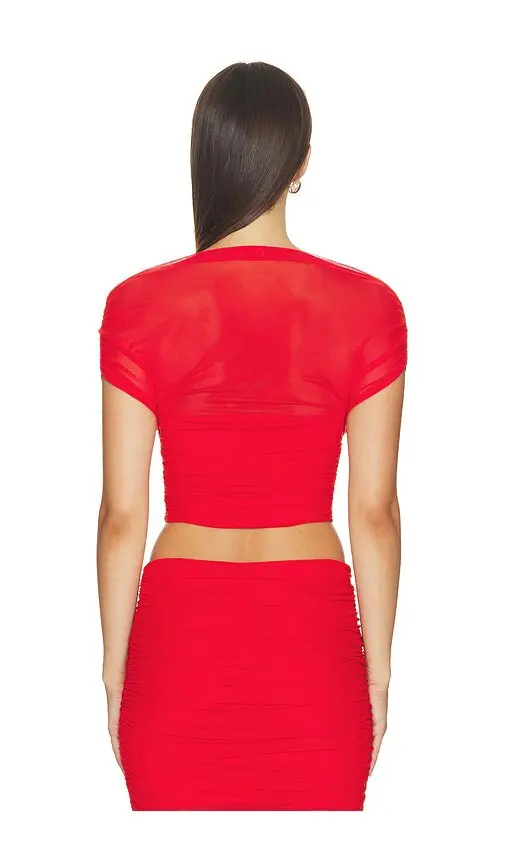 SEROYA Marsh Mesh Top In . Also - Red