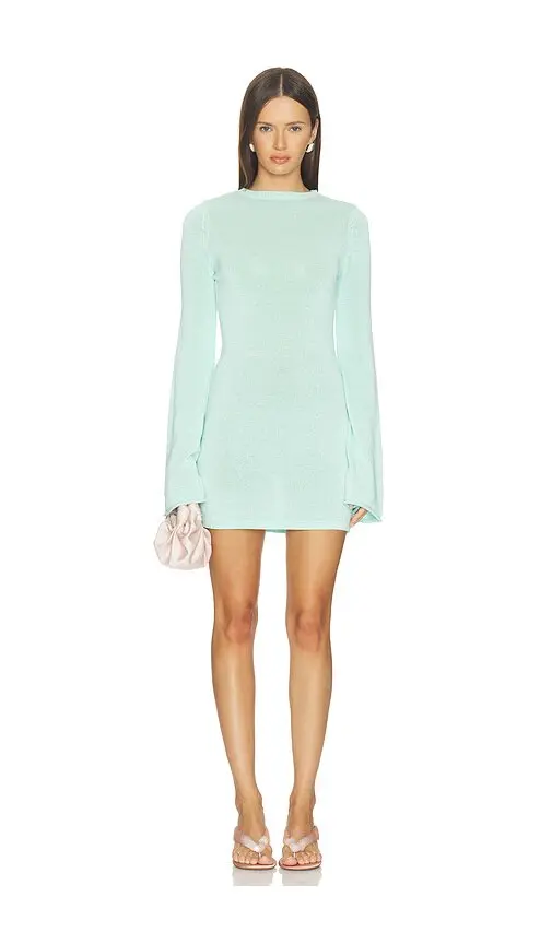 SEROYA Bec Knit Mini Dress - Mint