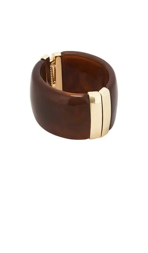 EPIFENE Acetate And Gold-tone Bangle - Brown