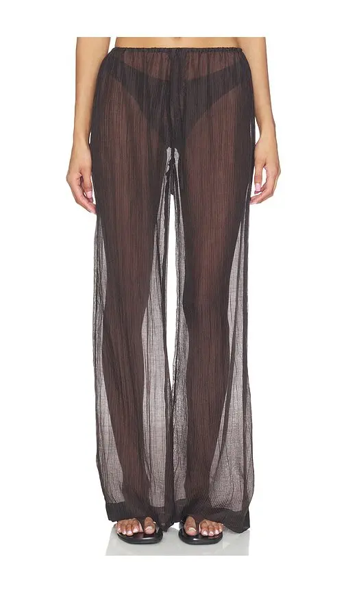 Lna Velma Sheer Plisse Trousers